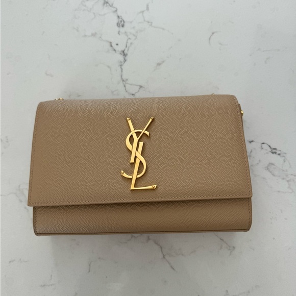 Yves Saint Laurent | Bags | Kate Small Ysl Crossbody Bag In Grained ...